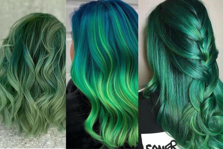استایل زیبا با ۷۰ مدل هایلایت و رنگ مو سبز پاستلی، کهکشانی، نعنایی و ...